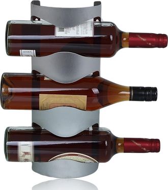 Generic Weinregal aus Edelstahl, Wandmontierter Flaschenhalter, Wasserdicht und Langlebig, Einfache Montage, Geeignet f&uuml;r Bars, K&uuml;chen und Restaurants(Medium)