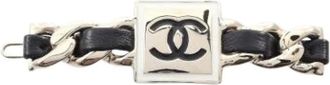 Chanel Pre-owned Accessoires pour cheveux en cuir - Femme - Pre-owned - Noir - Taille: ONE Size