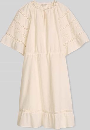 Marc O'Polo Loose Fit Freizeitkleid aus reiner Baumwolle mit Lochstickerei