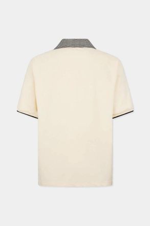Dsquared2 Textured Jacquard Colorblock Polo - Beige