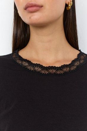 Soyaconcept Langarmshirt SC-CHANILLA 5 Baumwollmischung, Spitze