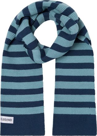 Elbsand Damen Strickschal gestreifter Damenschal ESNoelle 10023 00 Coldwater + Cameo (0100)