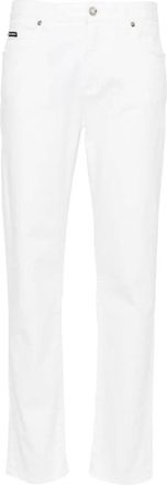 Dolce & Gabbana Femme, Jeans, Blanc, Taille: 36 FR Jean Classique &agrave; Jambe Droite