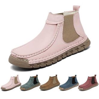 Generic Chaussures orthop&eacute;diques antid&eacute;rapantes pour femme, faites &agrave; la main, confortables, l&eacute;g&egrave;res, mi-hautes, bottines de randonn&eacute;e, chaussures de marche r&eacute;