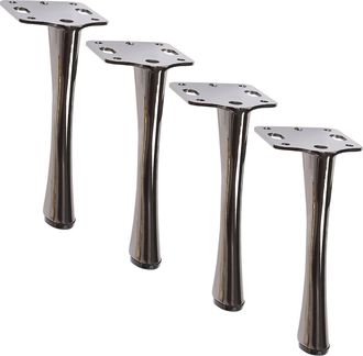 Generic 15, 17, 19 cm Robuste M&ouml;belf&uuml;&szlig;e Aus Metall, Schrankf&uuml;sse Goldfarbene Ersatz-Nivellierf&uuml;&szlig;e F&uuml;r Hocker, St&uuml;hle Und Ottomane, Mit Rutschfesten Gummif&uuml;&szlig;en