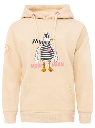 Zwillingsherz Hoodie Moin Moin M&ouml;we mit nordischem Gru&szlig;, lustiger M&ouml;we, Fronttasche