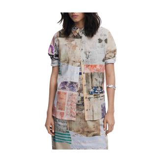 Desigual PhotoPostal Langarmshirt - - Blouses & Shirts - Damen - Mehrfarbig - L