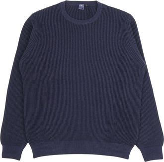Fedeli Homme, Pulls, Bleu, Taille: 2XL Tricot ras du cou