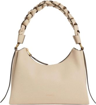 Coccinelle Femme, Sacs, Beige, Taille: ONE Size Boheme Grana Double Shoulder Bag