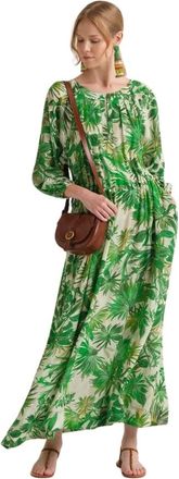 Maliparmi Maliparmi, Femme, Robes, Vert, Taille: 38 FR Botanical Jungle Dress