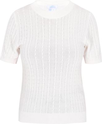 Usha Pullover Frauen Wei&szlig;