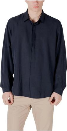 Antony Morato Homme, Chemises, Bleu, Taille: S Lyocell Casual Shirt