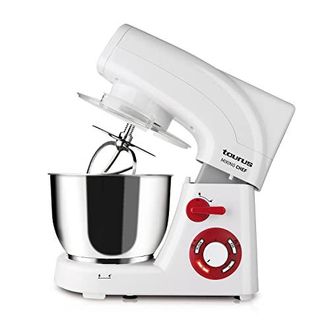 Taurus Taurus Mixing Chef - Robot pâtissier 1200W, 2 programmes + fonction Turbo, Bol de 5.5 litres, mélangeur planétaire, Blanc