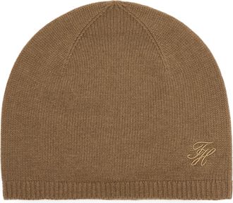 Tommy Hilfiger M&uuml;tze Tommy Hilfiger Script AW0AW19105 Hellbraun