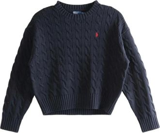 Polo Ralph Lauren Femme, Pulls, Bleu, Taille: 38 FR Cable-Knit Sweater