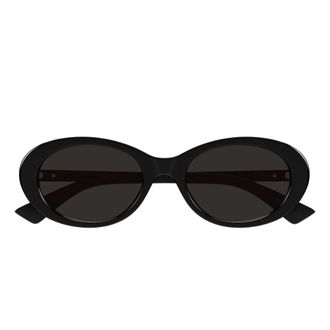 Bottega Veneta Klassische ovale Sonnenbrille - - Accessories - Damen - Schwarzk - 54 MM