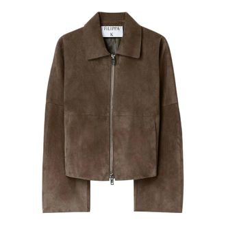 Filippa K Femme, Vestes, Brun, Taille: 38 FR Veste Coach en Daim