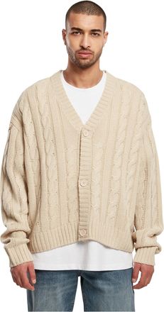 Urban Classics Herren Boxy Cardigan Sweatshirts, softseagrass, XXL