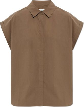 Matteau Femme, Blouses et Chemises, Brun, Taille: 44 FR Chemise D&eacute;contract&eacute;e Sans Manches