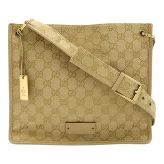 Gucci Sac bandouli&egrave;re GG Canvas Pre-owned - Femme - Pre-owned - Beige - Taille: ONE Size
