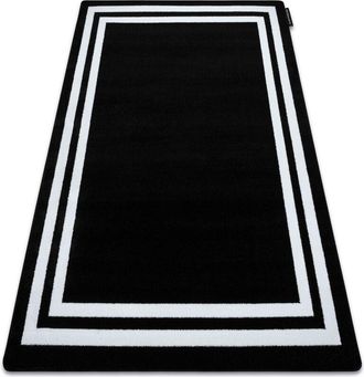 RugsX Teppich hampton Rahmen schwarz black 160x220 cm