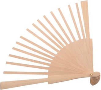 OSALADI Cadre De Ventilateur En Bois 23 Cm 16 Branches Pour Fabrication D&Eacute;ventail Diy Artisanat Accessoires D&eacute;coration Murale Pliable Portable