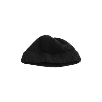 Celine Bonnet en laine noir