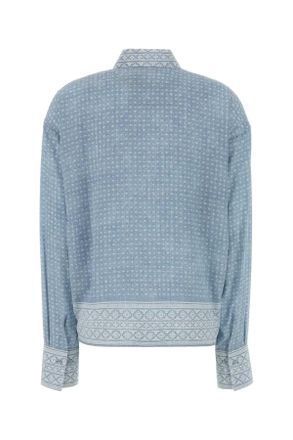 Ermanno Scervino D482k751xzf S4881 Stfazzolettodenimbianco Exterior: Silk Camicie Shirt