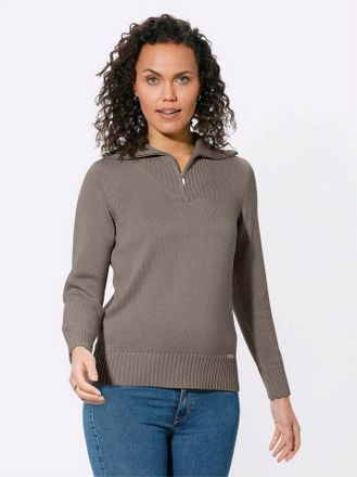 Witt Strickpullover Pullover Langarm Materialmix