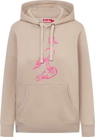 Derbe Hoodie Sturmm&ouml;win Damen Cobblestone Beige Kapuzenpullover GOTS XL | Hamburg | Kapuze | Pullover | Sweat