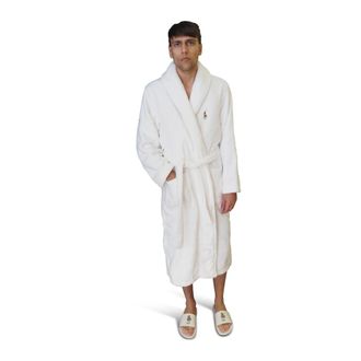 Ralph Lauren Baumwoll-Frottee-Bademantel - - Nightwear & Lounge - Herren - Wei&szlig; - 2XL
