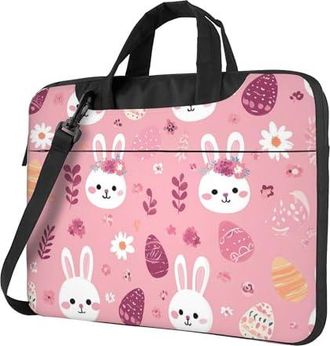 Generic Sac pour ordinateur portable de 15,6, motif floral ethnique avec bandouli&egrave;re, housse de protection antichoc pour ordinateur portable de 15,6, pour hom