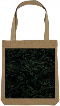 Fabulous Sac Shopping Tote Bag Aspect Lin - Tourbillon Marbre Texture Abstrait Peinture - Sac de Courses Toile Epaisse 360g Beige Naturel Cabas Port&eacute; Epaule So