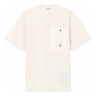 Stone Island Homme, Tops, Beige, Taille: M T-Chemises