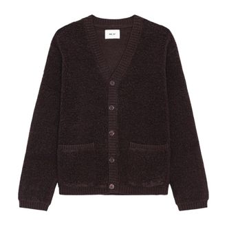 Nn.07 Cardigan Fleece - - Knitwear - Herren - Braun - XL