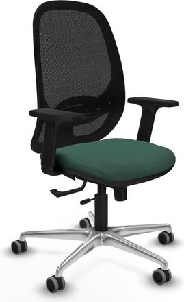 Piqueras y Crespo Drehbarer Hochstuhl mit Rollen von Cilanco mit 2D-Armen, h&ouml;henverstellbare Lendenwirbelst&uuml;tze, ausgestattet mit Syncro/Traslack und Schneidschaum, Sch