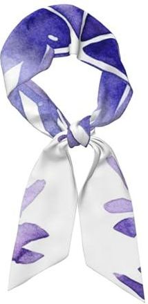 Generic &Eacute;charpe flocon de neige pour femme - &Eacute;charpe tour de cou pour sac &agrave; main de No&euml;l en satin de soie - Pour le sport, le yoga et le visage