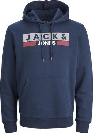 Jack & Jones Herren Hoodie Kapuzenpullover JJECORP Logo - Regular Fit Plussize, Gr&ouml;&szlig;e:7XL, Farbe:Navy Blazer Play 4 12163777