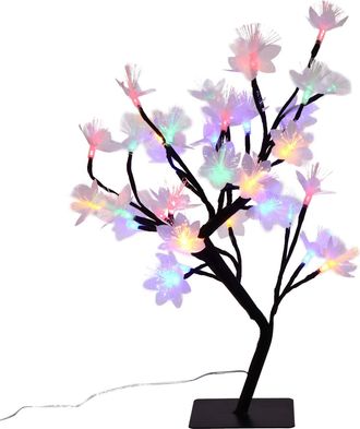 SOLUSTRE Fiberoptik-lichterlampe 36 Leds Tischbaum Wiederaufladbares Augenpflege-nachtlicht Für Zuhause Party Bar Geschäft