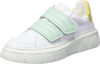 FLY London Damen Edda513fly Sneaker, White Mynt Yellow, 37 EU