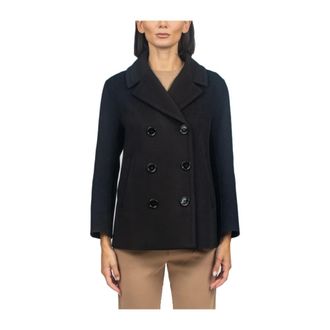 Max Mara Femme, Manteaux, Noir, Taille: 44 FR Elise Jacket