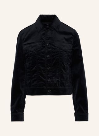 7 For All Mankind Denim Adi Trucker Jacket Fit schwarz