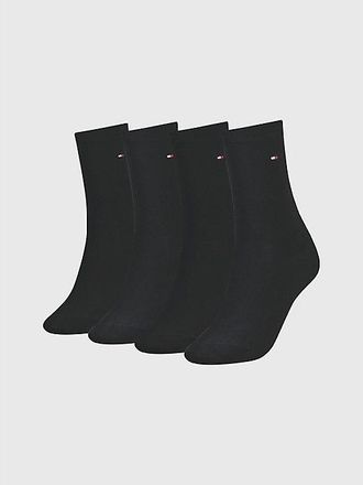 Tommy Hilfiger Lot de 4 paires de chaussettes à drapeau