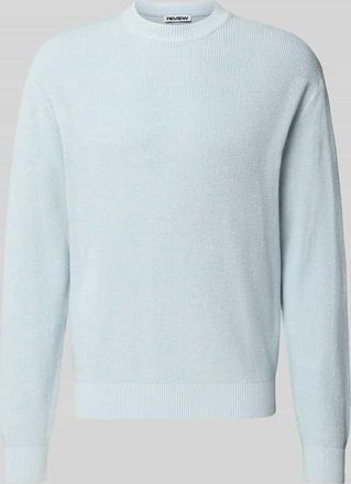 Review Regular Fit Strickpullover aus reiner Baumwolle