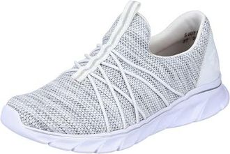 Rieker Femme 54071 Mocassin, Blanc, 36 EU