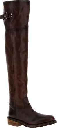 Miu Miu Caffe Vitello Boot - Brown