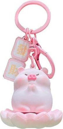Generic Porte-cl&eacute;s danimaux de dessin anim&eacute;, porte-cl&eacute;s danimaux, porte-cl&eacute;s mignon, porte-cl&eacute;s danimaux mignons, pendentif de poup&eacute;e avec si&egrave;ge de fleur rota