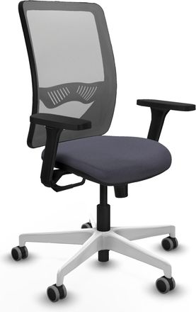 Piqueras y Crespo Schreibtischstuhl mit Rollen Zulema mit 3D-Armen, h&ouml;henverstellbare Lendenwirbelst&uuml;tze, ausgestattet mit Sincro 3 Positionen und Schneidschaum, Grau/D