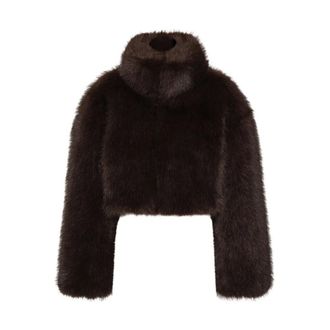 Rotate Rotate Birger Christensen - Faux Fur & Shearling Vestes - Femme - Vestes - Brun - Taille: 38/40 FR