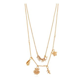 Versace Halskette mit Anh&auml;ngern - - Accessories - Damen - Gelb - ONE SIZE